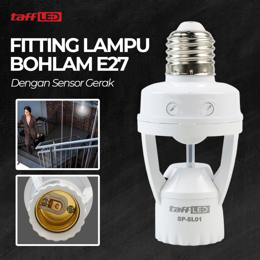 Jual Fitting fiting Lampu E27 Sensor Gerak Cahaya light Timer Delay ...
