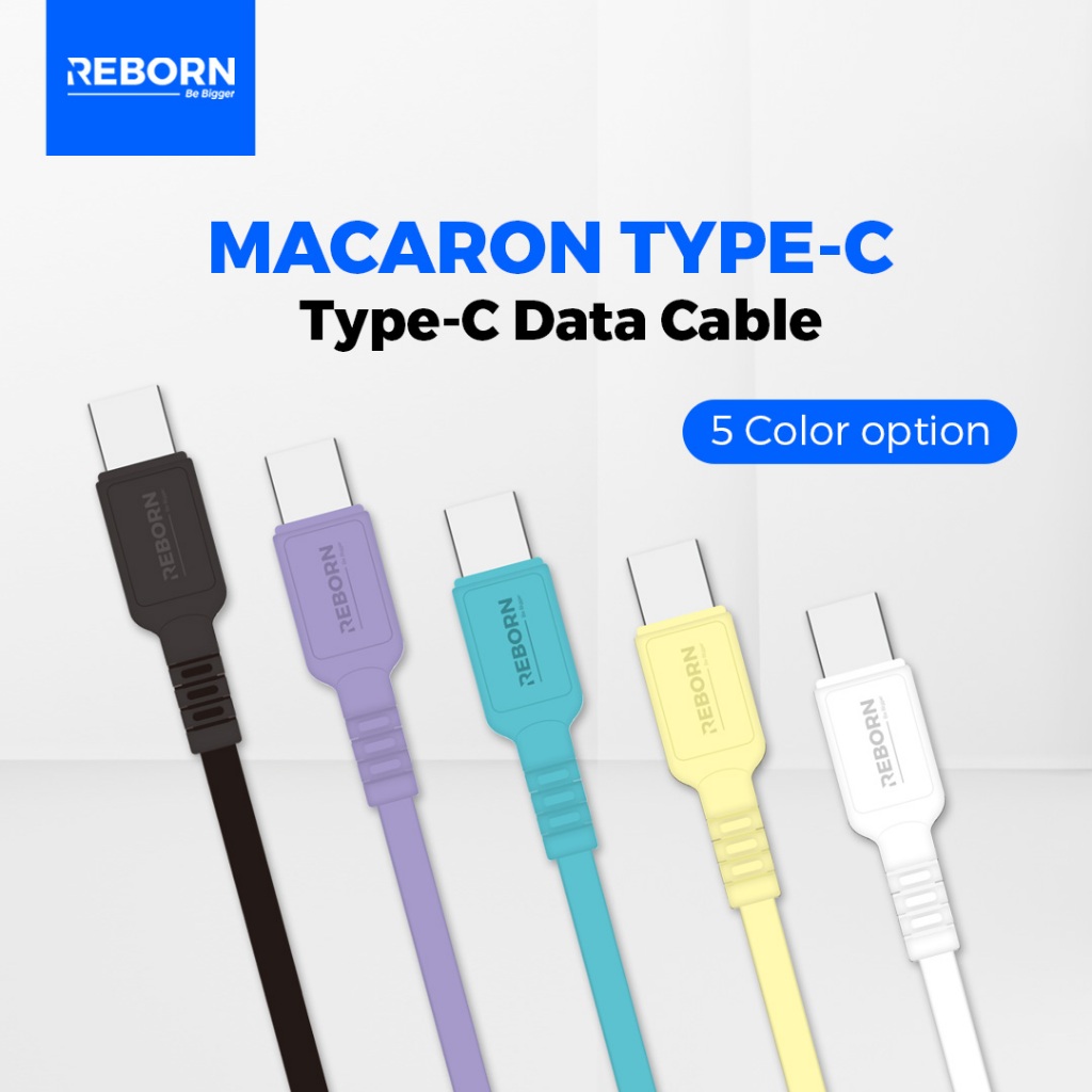 Jual Kabel Data TYPE-C Fast Charging 18watt Reborn Macaron USB Data ...