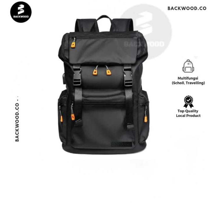Jual BACKWOOD-Tas Ransel Sekolah Kuliah Kerja Backpak Bimo Waterproof ...