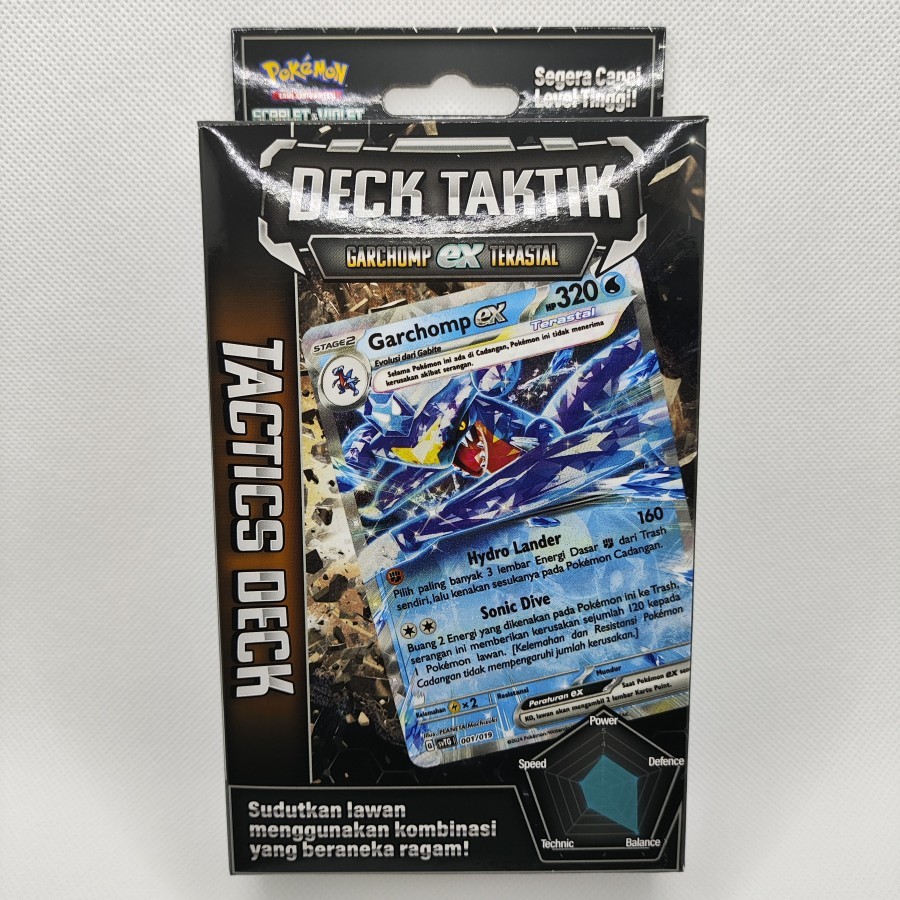 Jual Pokemon TCG Indonesia - Scarlet & Violet “Deck Taktik” - Starter Deck - Garchomp Ex ...