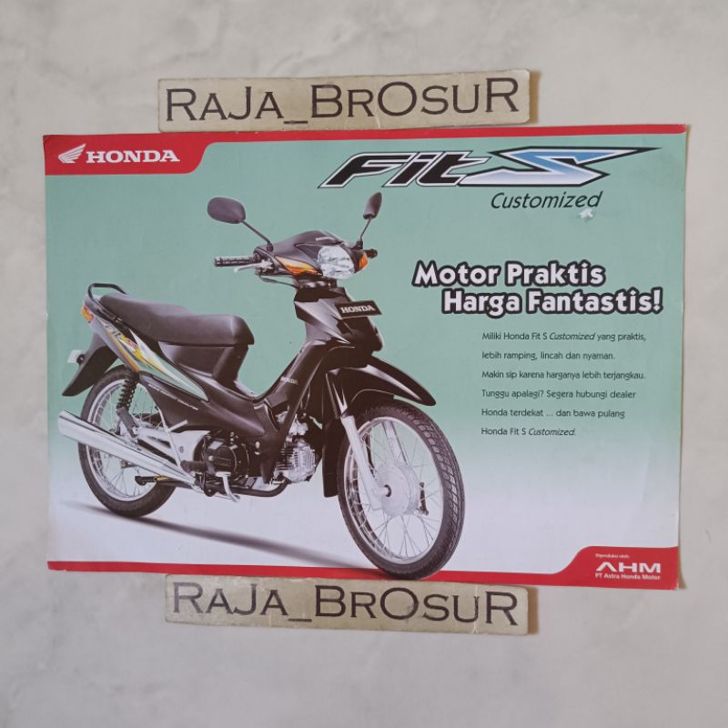 Jual Poster brosur katalog flyer jadul lawas Honda Supra Fit S 2006 | Shopee Indonesia