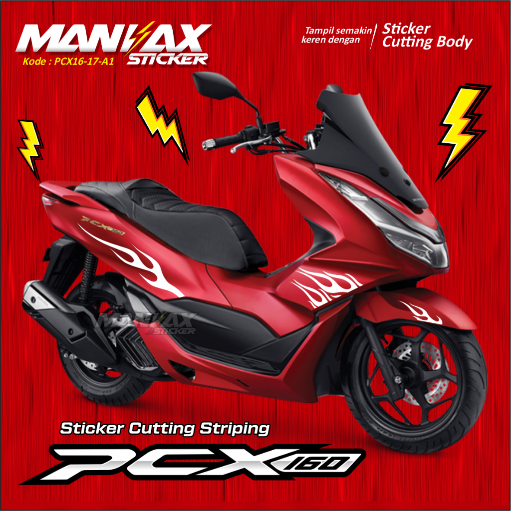 Jual Sticker Cutting Body PCX 160 - Striping PCX - Sticker Cutting PCX ...