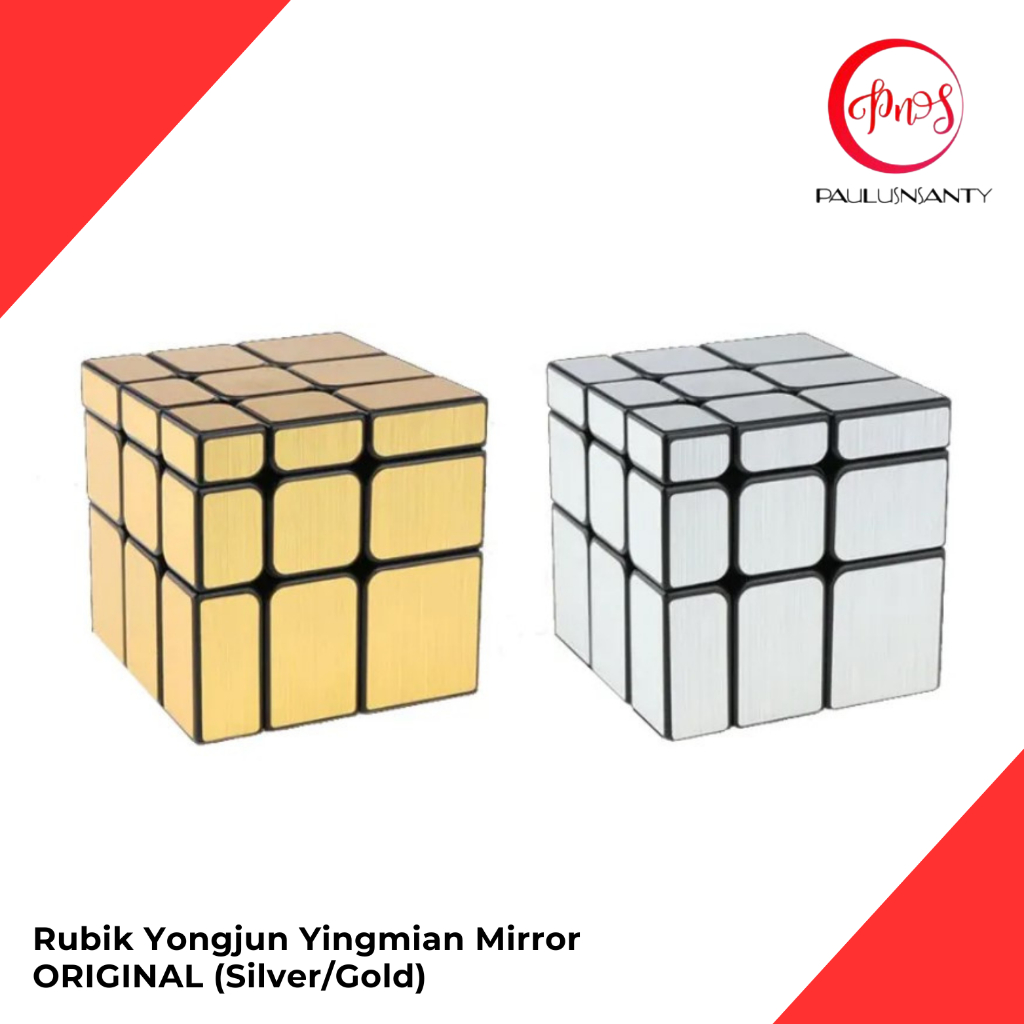 Jual Rubik Mirror Yongjun Yingmian Jingmian Yingmian Mirror Cube Silver ...
