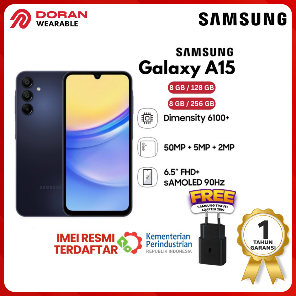 Jual Samsung Galaxy A15 5G / A15 4G 4GB 8/128GB 8/256 Free Adapter ...