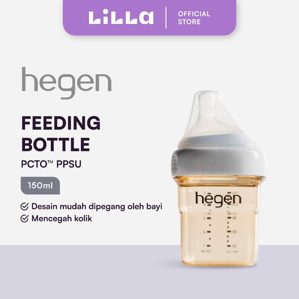 Jual HEGEN PCTO Feeding Bottle PPSU - 150 ml - Botol Susu Bayi | Shopee Indonesia