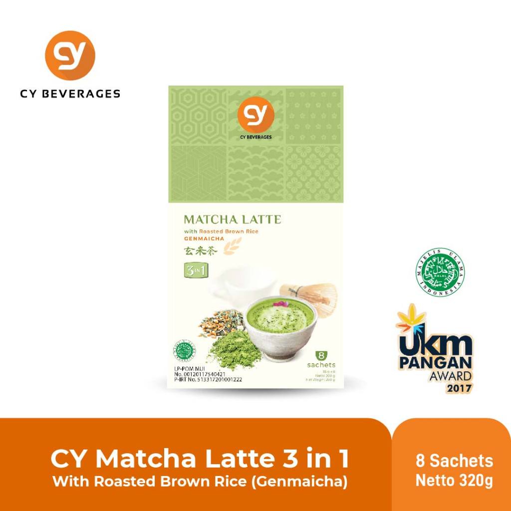 Jual CY Matcha Latte with Roasted Brown Rice (Genmaicha Latte) | Shopee ...