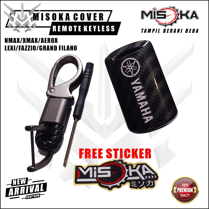 Jual Misoka Cover Remote Kunci keyless Universal Motor Nmax Xmax Aerox ...