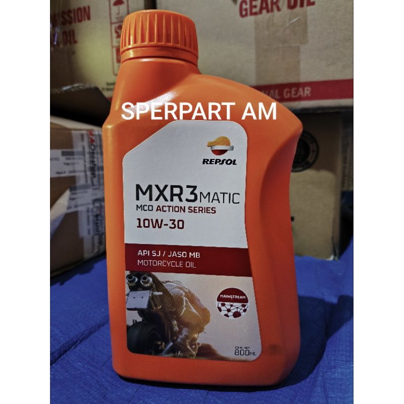 Jual Oli Mesin REPSOL MXR3 MATIC 10W-30 (800 ML) | Shopee Indonesia