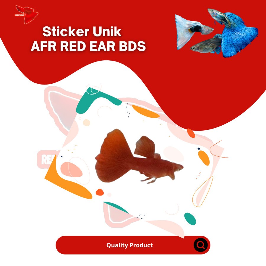 Jual STICKER UNIK AFR BDS RED EAR | Shopee Indonesia