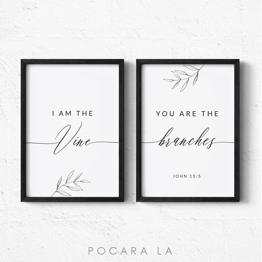 Jual Hiasan Dinding Bingkai Poster Minimalis Ayat Alkitab Dekorasi ...