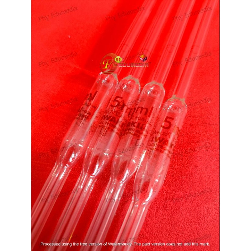 Jual Pipet Volum 5ml / Volume Pipette 5ml / Pipet Gondok IWAKI | Shopee ...