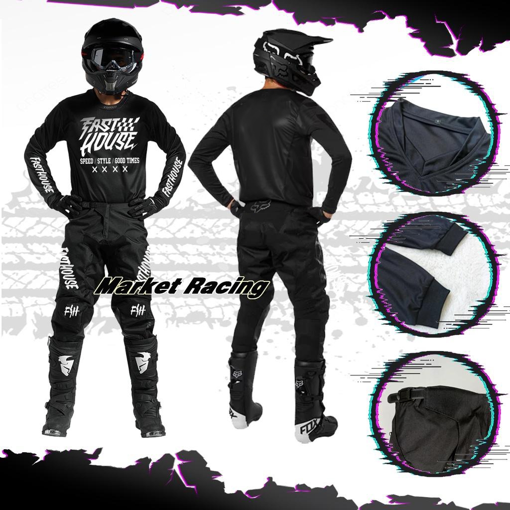 Jual Tshirt hitam putih Jersey Trail Jerset Celana Baju Cross Motocross ...
