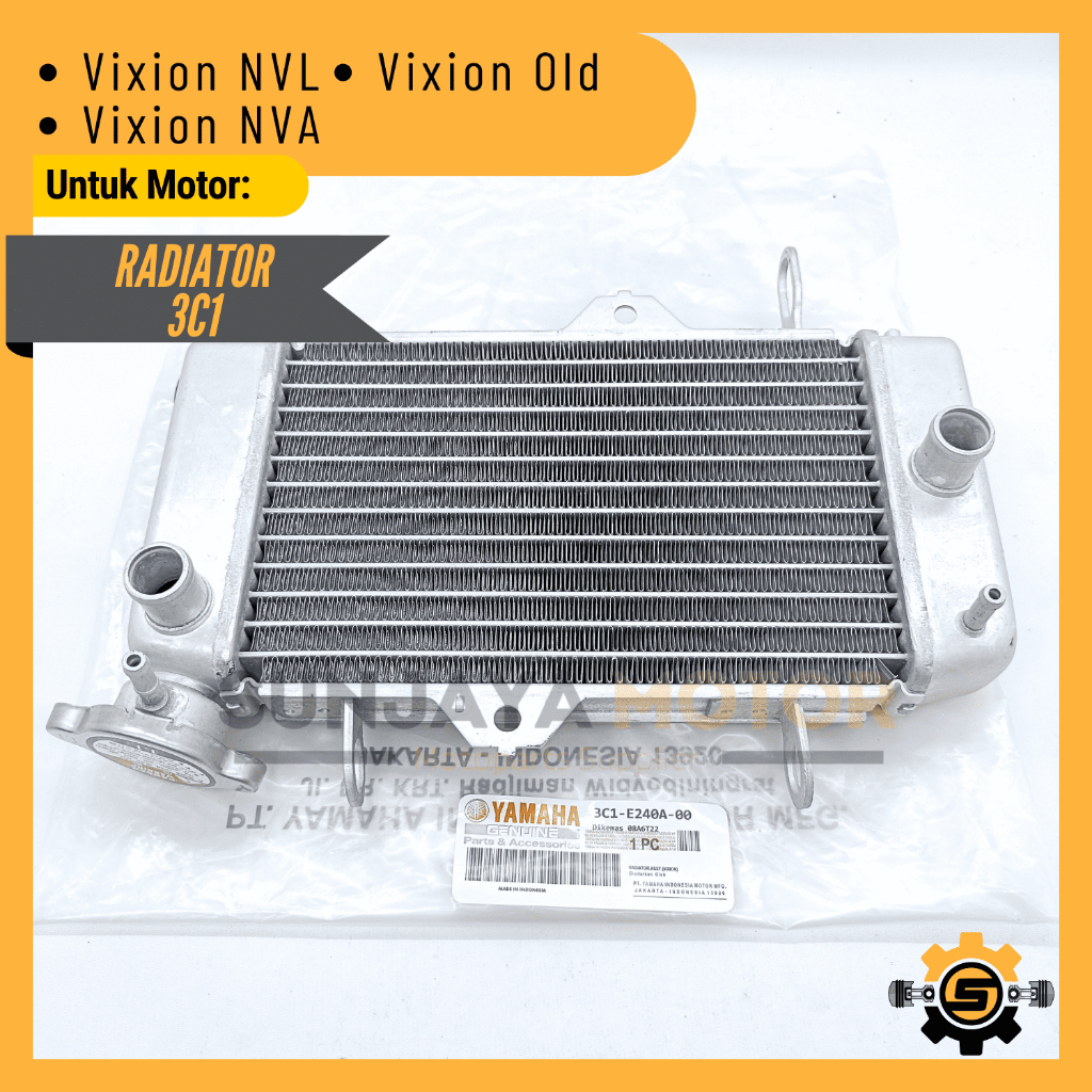 Jual Radiator Pendingin Kualitas Original Yamaha 3C1 Radiator Vixion ...