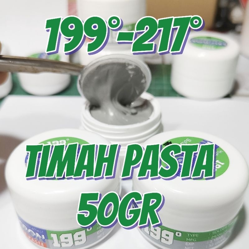 Jual 199° TIMAH CAIR 50 GRAM TIMAH PASTA 199° HIGH TEMP ANTI KERING ...