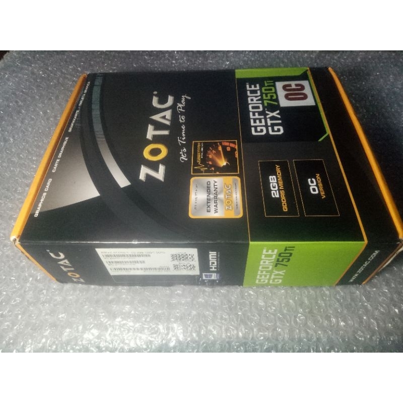 Jual Vga Zotac GTX 750 TI OC 2GB GDDR5 128Bit, Vram Hynix | Shopee Indonesia