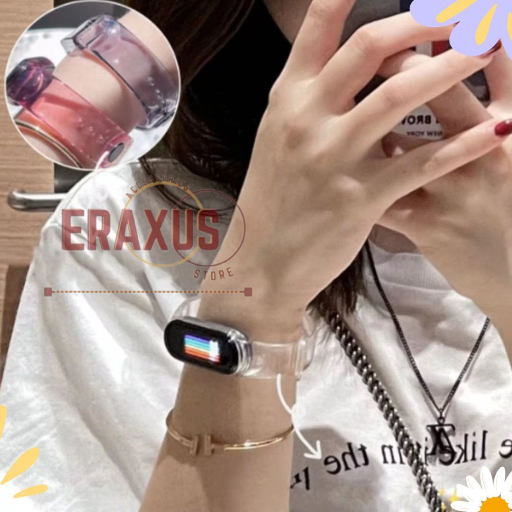 Jual Eraxus Tali Pengganti Strap Xiaomi Mi Band 3 4 5 6 7 Transparan Bunglon Change Color Sport ...