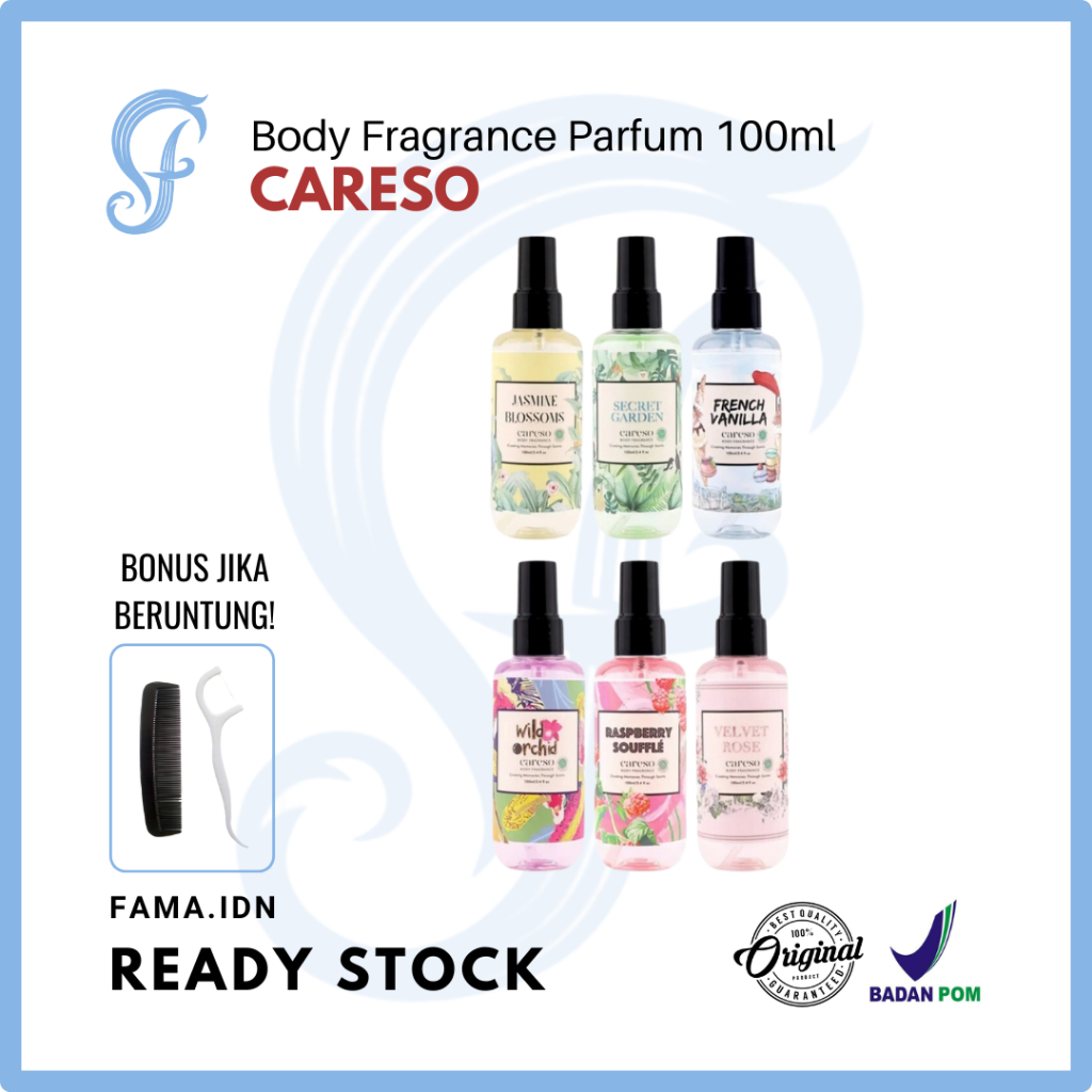 Jual CARESO Body Fragrance Parfum Perfume Badan 100ml | Shopee Indonesia