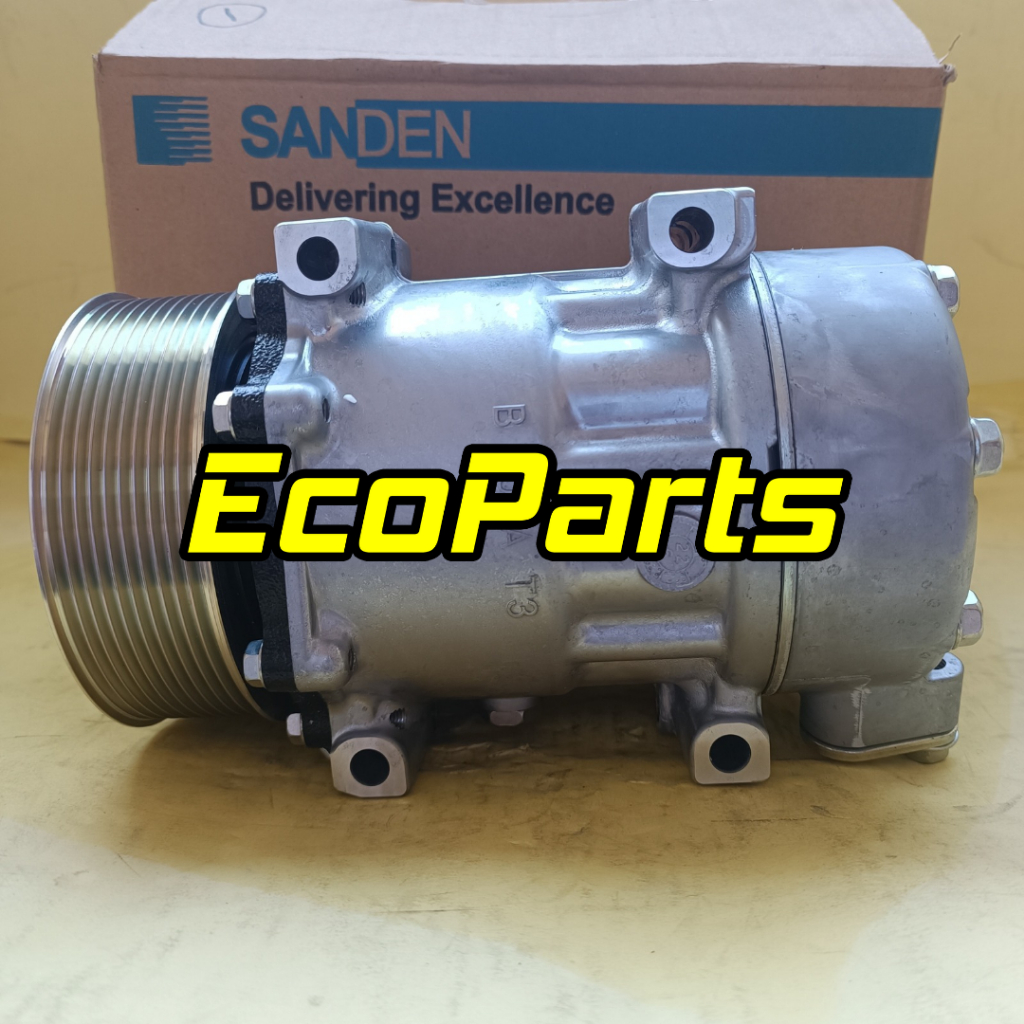 Jual Kompresor Compressor AC Alat Berat Scania SANDEN ASLI 7H15 10PK 24V | Shopee Indonesia