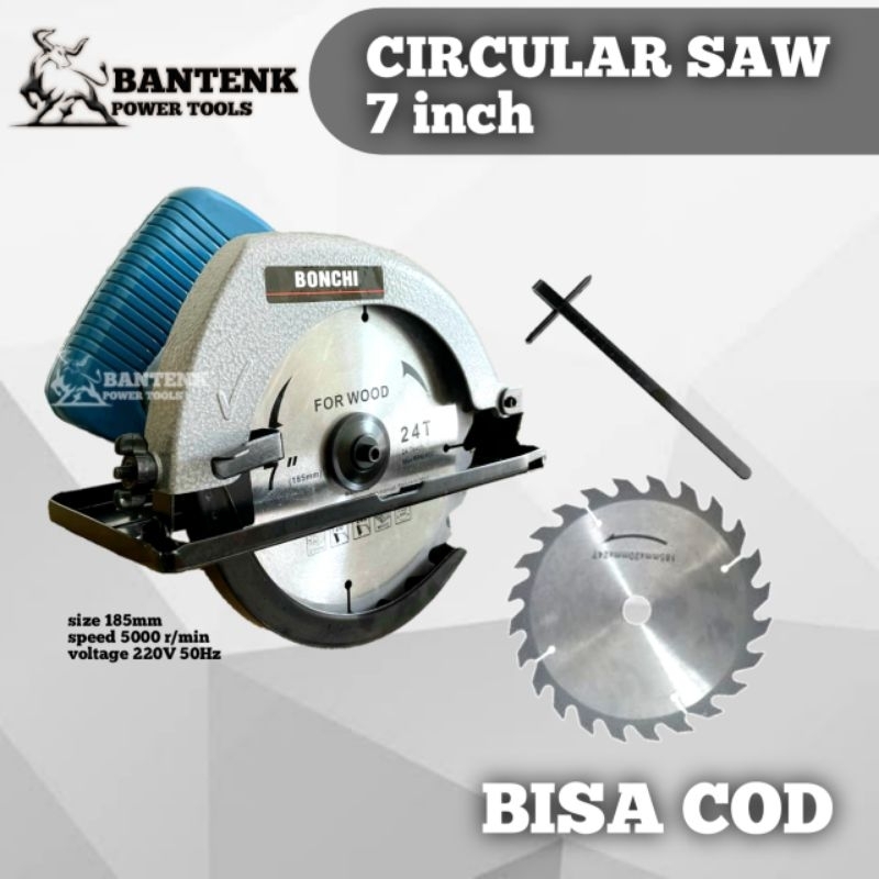 Jual BONCHI CIRCULAR SAW 7 INCH MESIN BELAH KAYU SIRKEL KAYU BONCHI ...