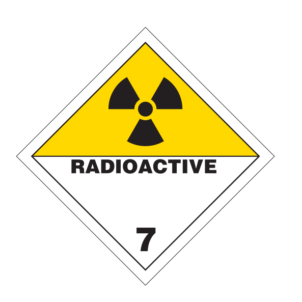 Jual Cetak Stiker Waterproof Dangerous Goods (Class 7) | Shopee Indonesia