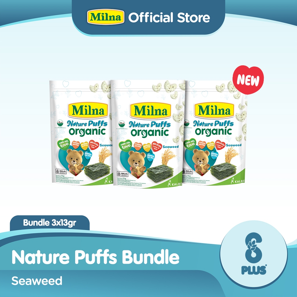 Jual Bundle Triple Pack Milna Puffs Seaweed | Shopee Indonesia
