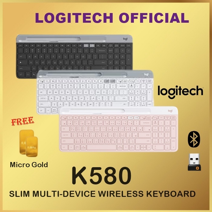 Jual Logitech K580 Slim Multi Device Wireless Bluetooth Keyboard K 580 ...