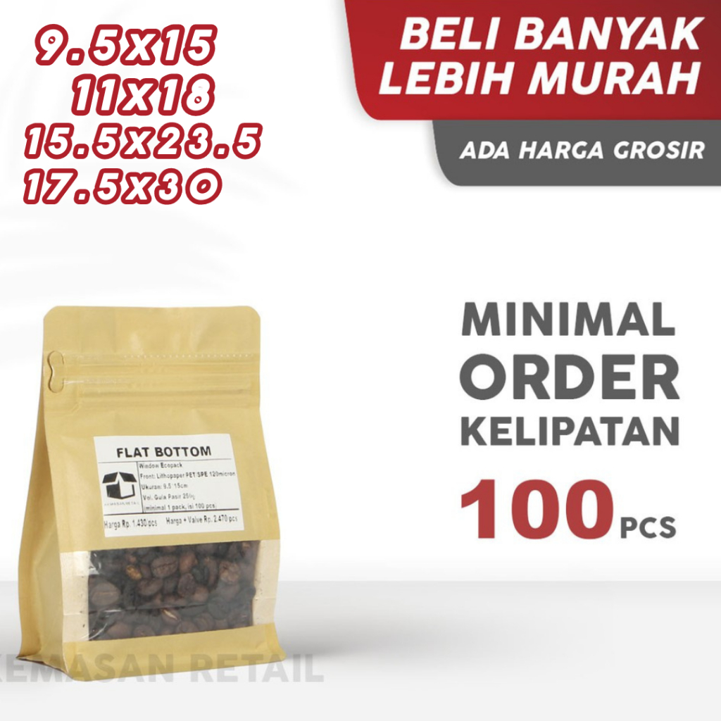 Jual Flat Bottom Window Ecopack Lithopaper - Packaging Makanan dan Kopi ...