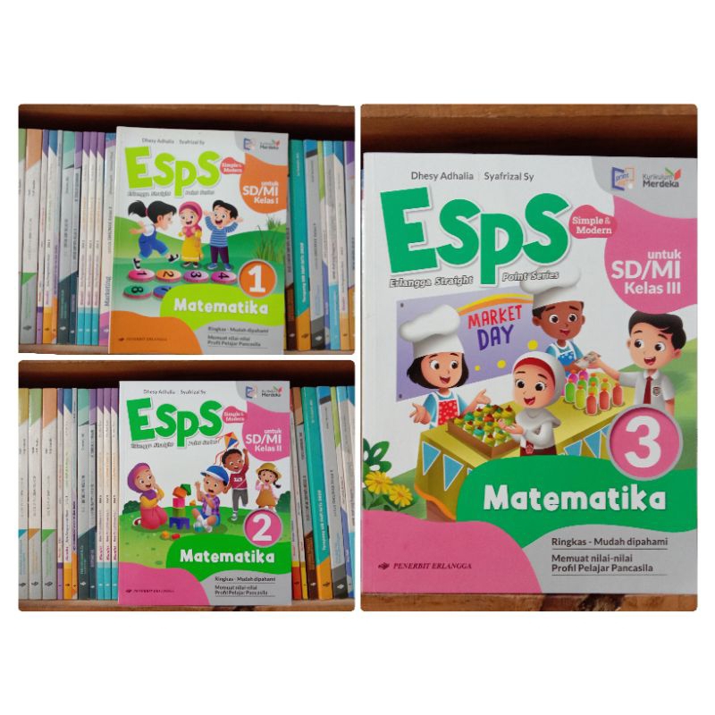 Jual BUKU ESPS MATEMATIKA SD/MI KELAS 1, 2, dan 3. KURIKULUM MERDEKA | Shopee Indonesia