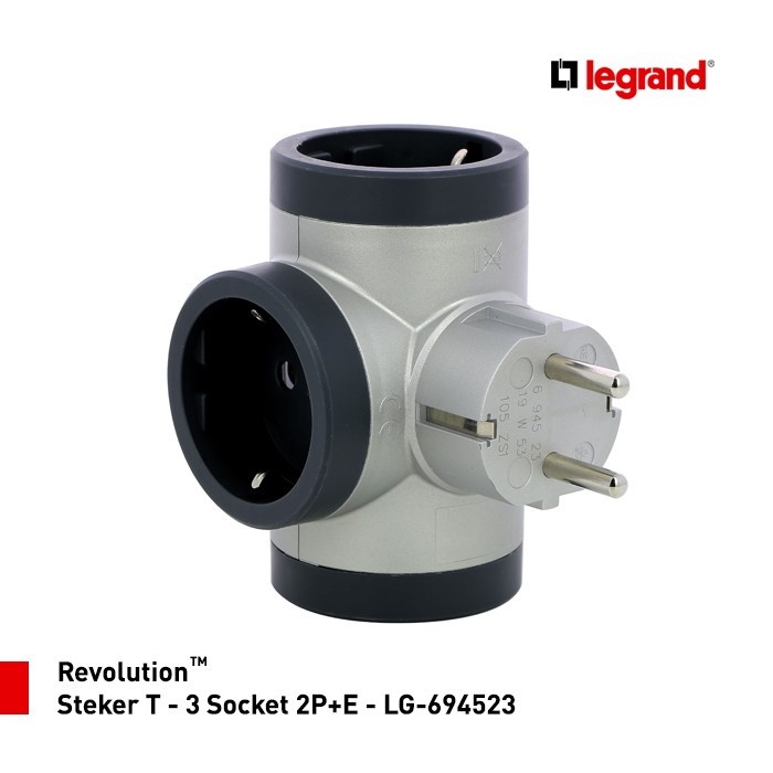 Jual Legrand Revolution Steker T - 3 Socket 2P+E - LG-694523 | Shopee ...
