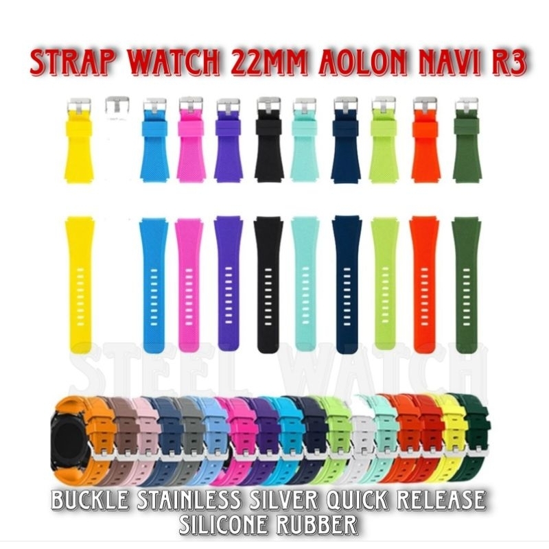 Jual SG Tali Jam Smartwatch 22mm Aolon Navi R3 Strap Quick release ...
