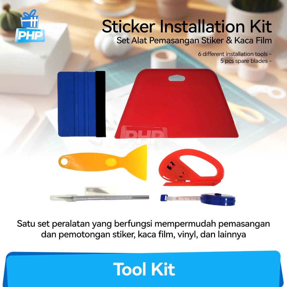 Jual #PHP Set Alat Potong & Pasang Sticker, Kaca Film, Vinyl / Cutting ...