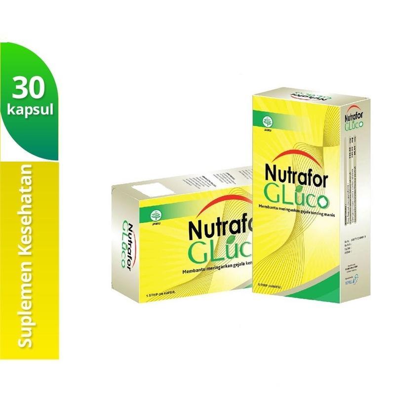 Jual Nutrafor Gluco 30 Kapsul - Obat Diabetes & Kencing Manis | Shopee ...
