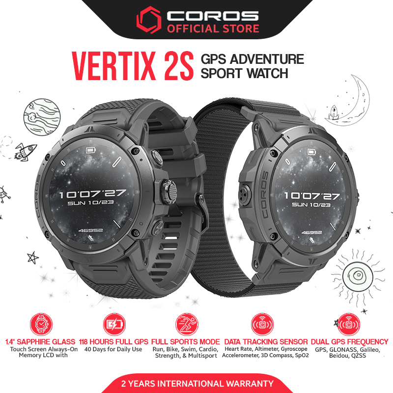 Jual COROS VERTIX 2S GPS Adventure Watch - Space | Shopee Indonesia