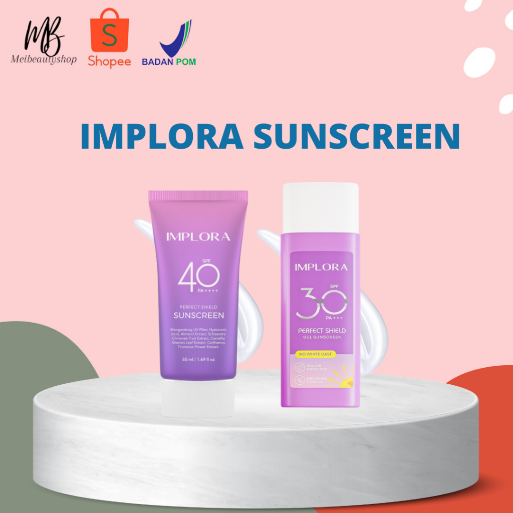 Jual IMPLORA Perfect Shield Sunscreen SPF 40 PA++++ | Sunscreen Wajah ...