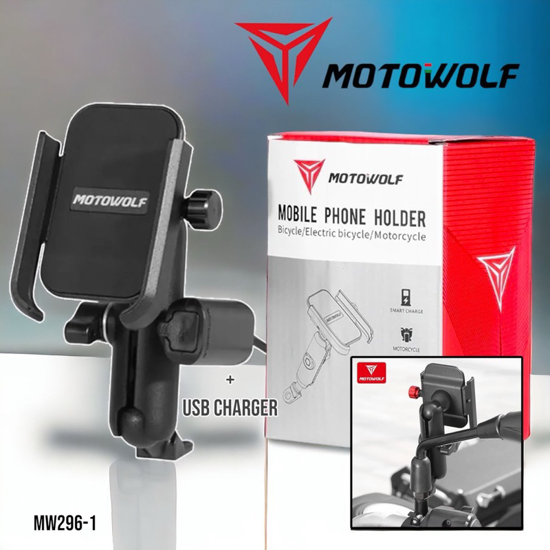 Jual MOTOWOLF HOLDER HP V3 ROTASI 360' ORIGINAL STANG DAN SPION | Shopee Indonesia