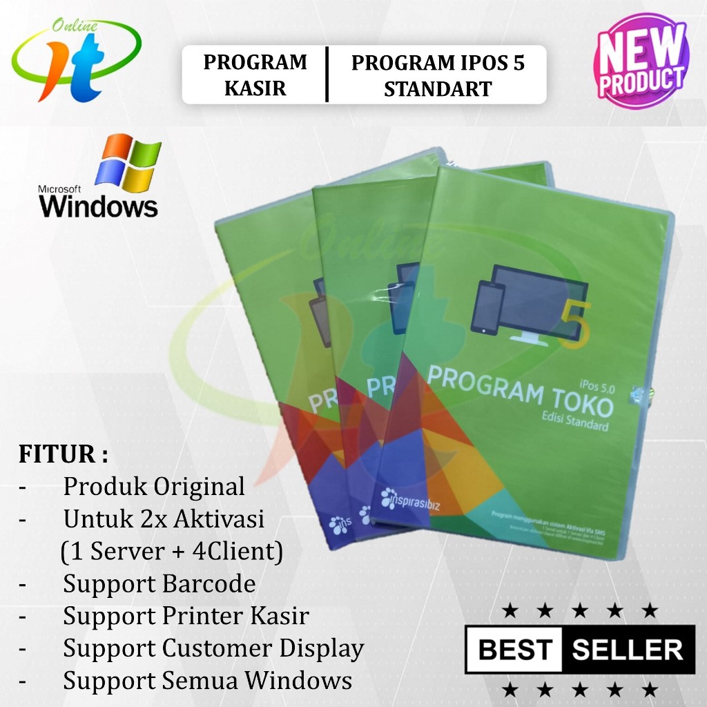 Jual Program Toko Kasir IPOS 5 Standart Original Minimarket Gudang ...