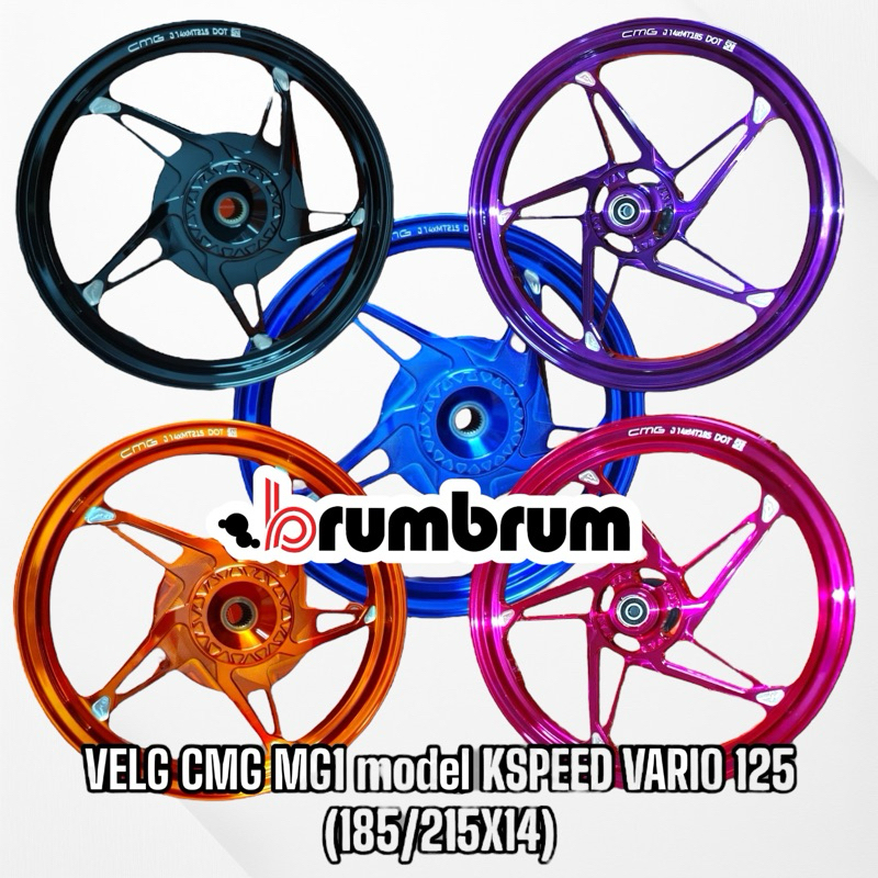 Jual VELG CMG MG1 MODEL KSPEED CNC VARIO 125 185/215X14 | Shopee Indonesia