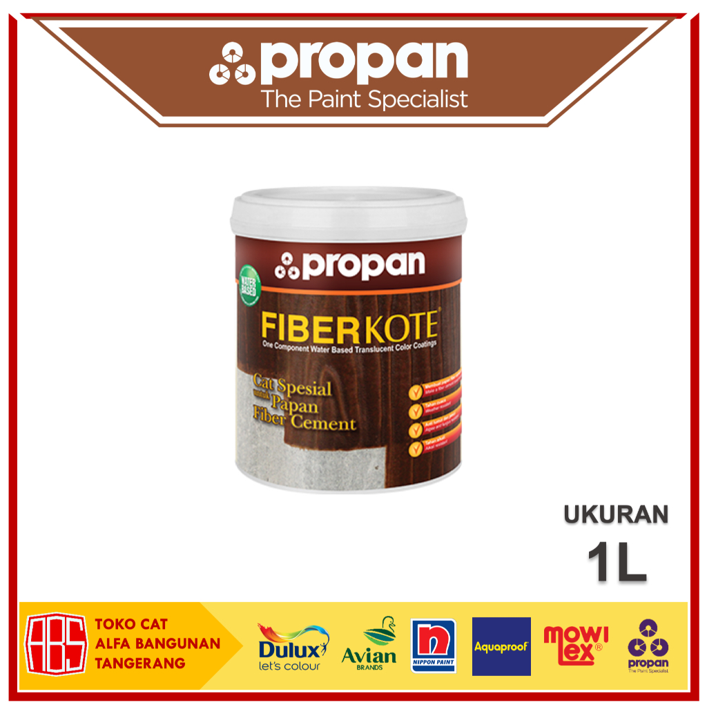 Jual Cat Propan Fiberkote 1L - Cat Fiber / Kayu | Shopee Indonesia