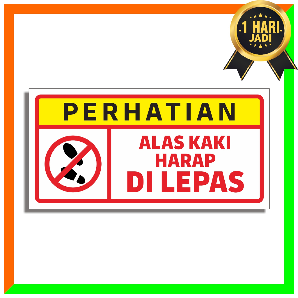 Jual STIKER ALAS KAKI HARAP DI LEPAS - custom | Shopee Indonesia