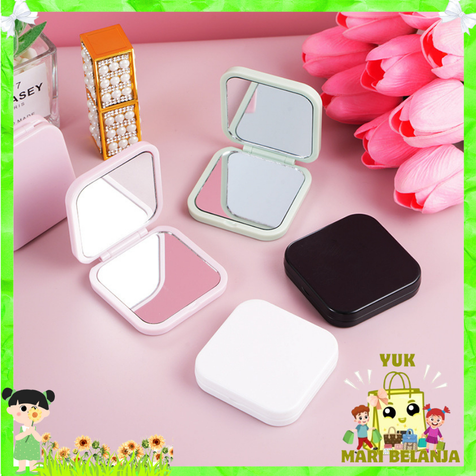 Jual YMB Cermin Lipat 2 Sisi Persegi Polos Kaca Make Up Lipat Traveling ...