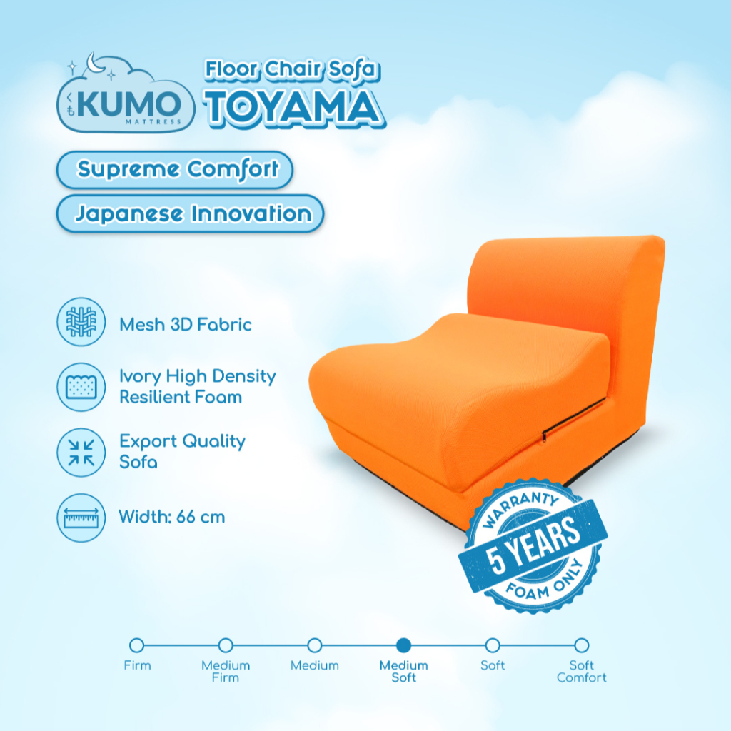 Jual KUMO | Boneless Sofa Kumo TOYAMA size 90x66 cm | Kursi Sofa Lipat Lantai Lesehan Sandaran ...