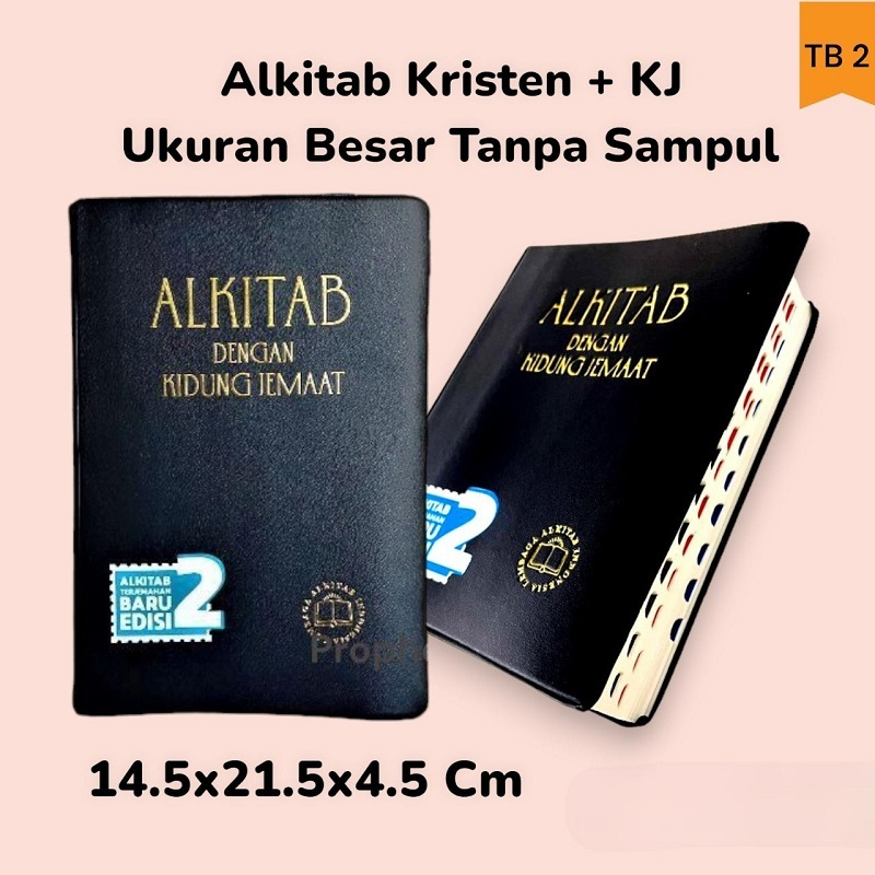 Jual Alkitab Kristen Kidung Jemaat Ukuran Besar Manula Terjemahan Baru ...