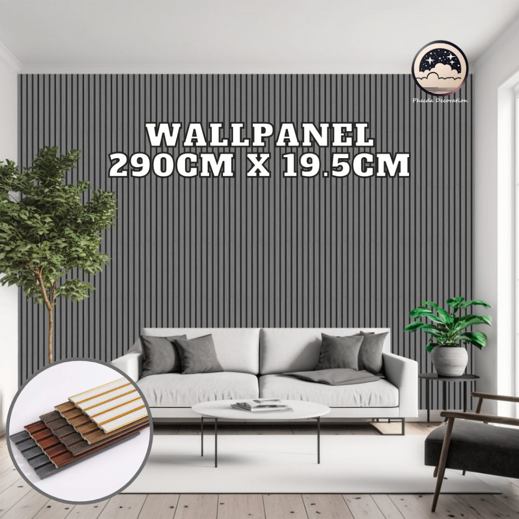 Jual WPC Wood Wall Panel Wallpaper Dekorasi Dinding Rumah / WOODPANEL ...