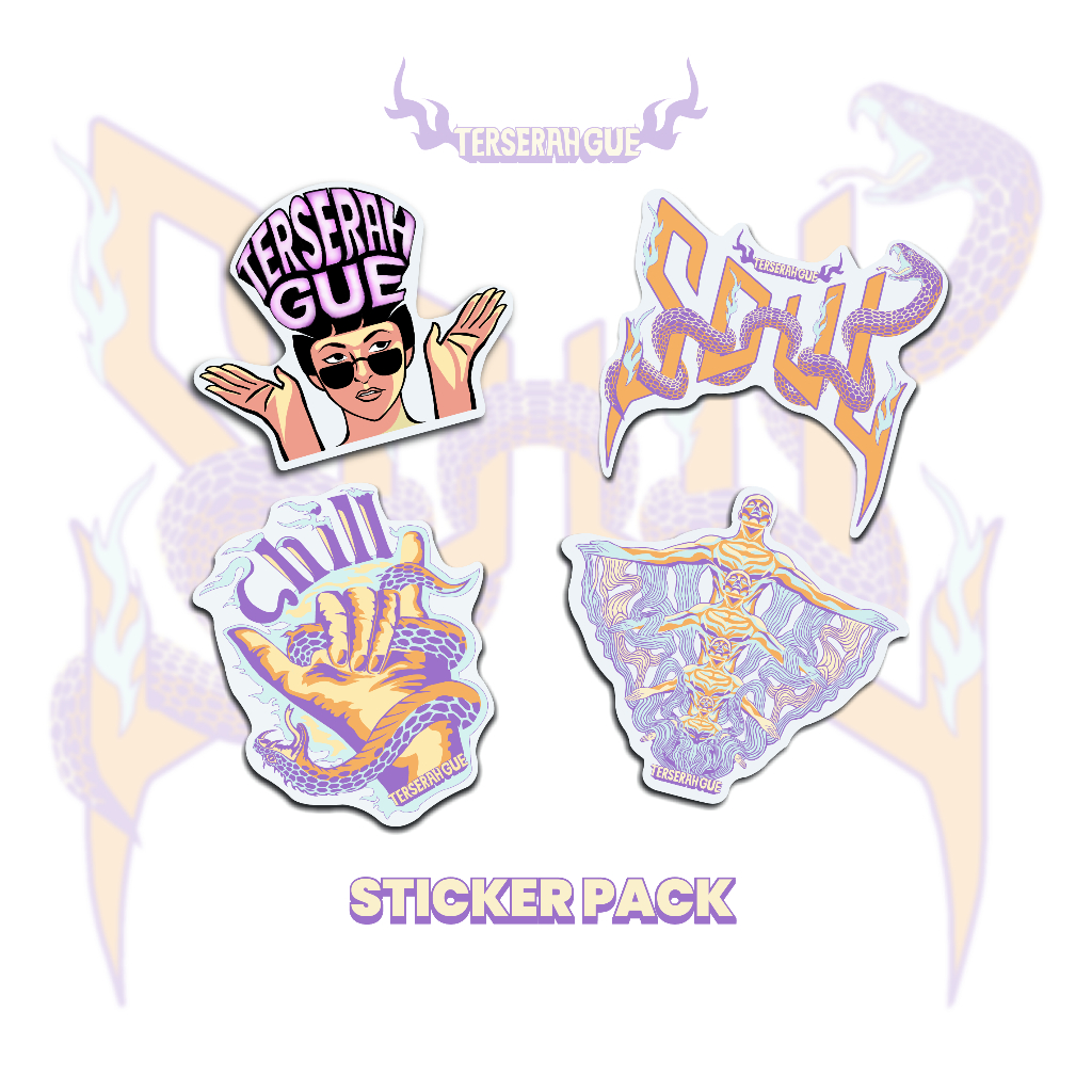 Jual STICKER Kece Stiker Vinyl Laminated Glossy Terserah Gue | Shopee ...