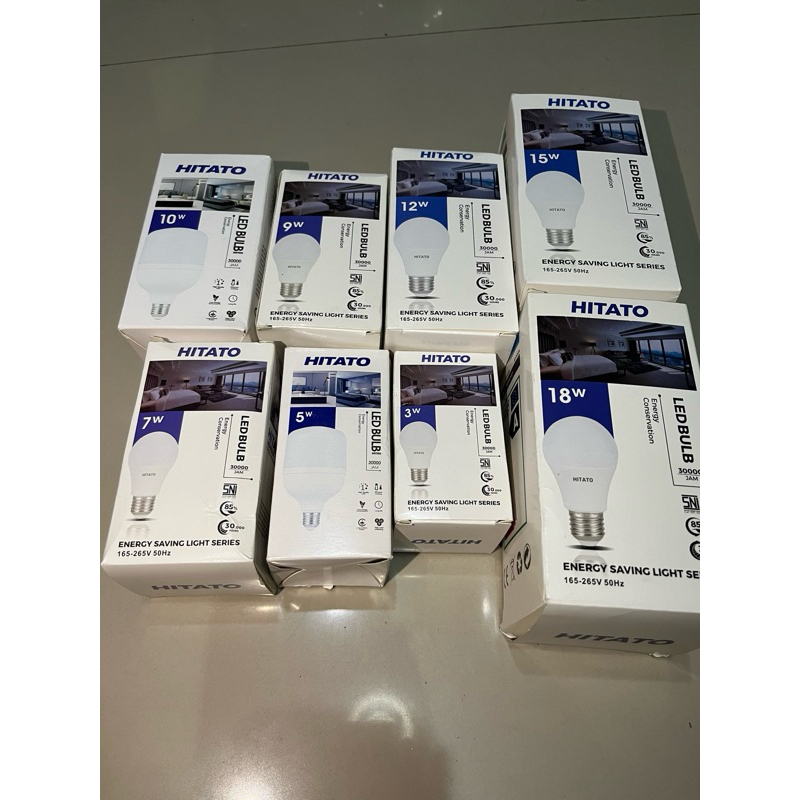 Jual lampu led murah hitato super terang harga merakyat 3w/7w/9w/12w ...