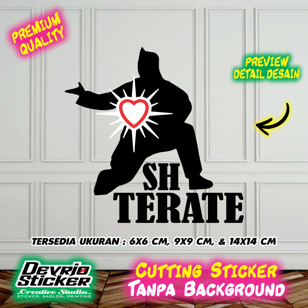 Jual Stiker PSHT Terate Pendekar Cutting Sticker Custom Timbul Motor ...