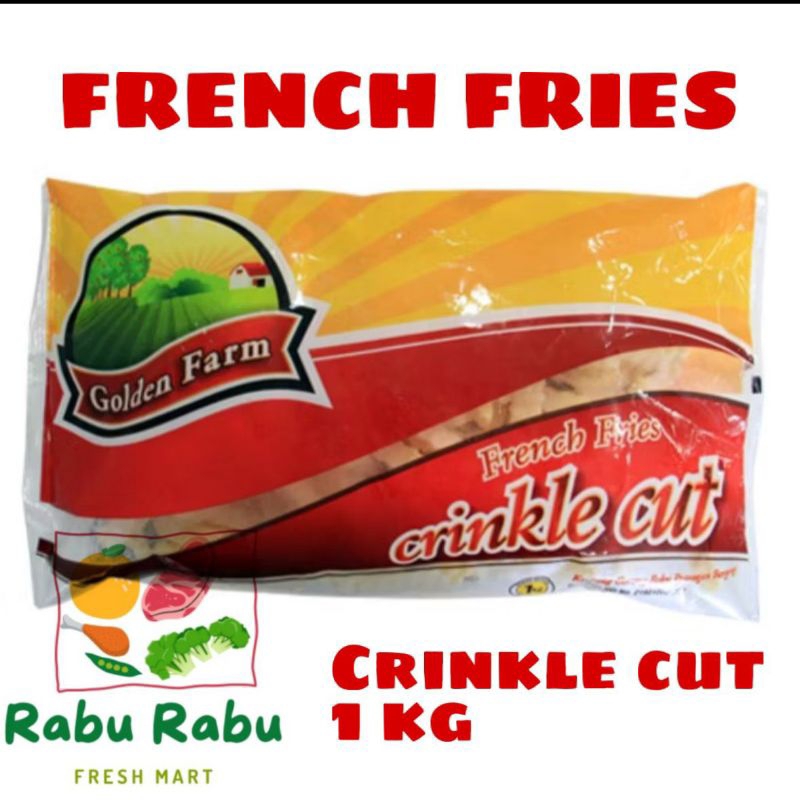 Jual KENTANG GOLDEN FARM PREMIUM CRINKLE CUT Kentang Goreng Frozen ...