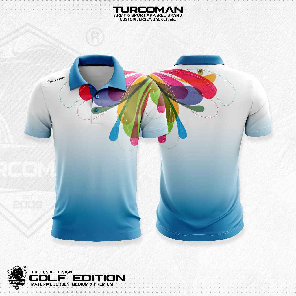 Jual Jersey / kaos golf polo shirt Baju Olahraga Dryfit FullPrinting ...