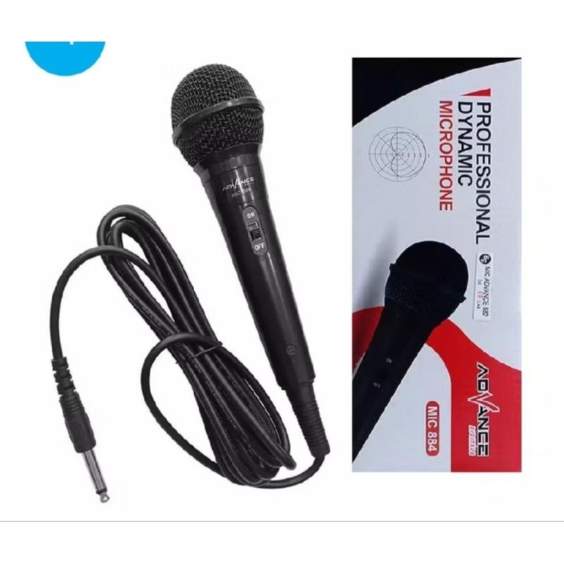 Jual Mic Advance884 pakai Kabel/Mic Karoke | Shopee Indonesia