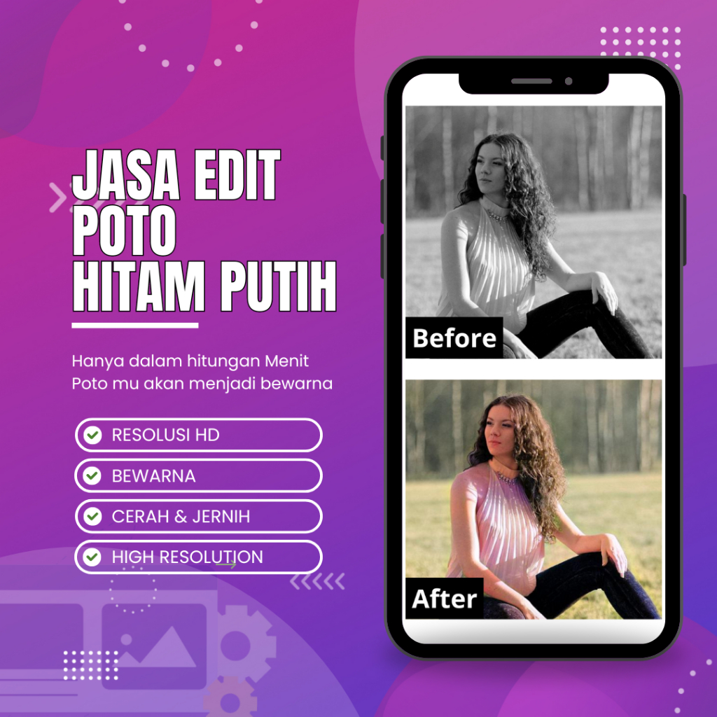 Jual Jasa Edit Poto Hitam Putih Menjadi Lebih Bewarna Kwalitas HD Termurah | Shopee Indonesia